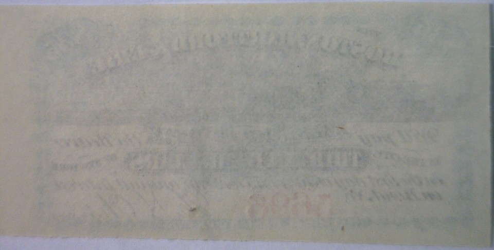 1860 s CONFEDERATE Civil War Era $35 Boston Hartford Erie RAILROAD ...