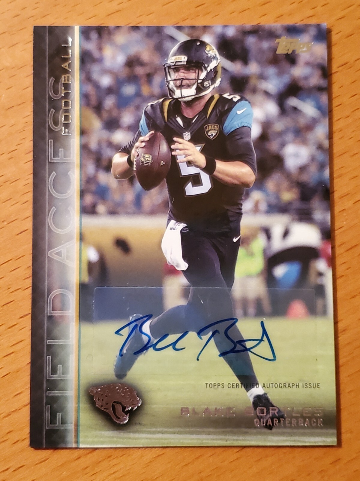 2015 Topps Field Access Autographs #61 Blake Bortles Jaguars QB | eBay