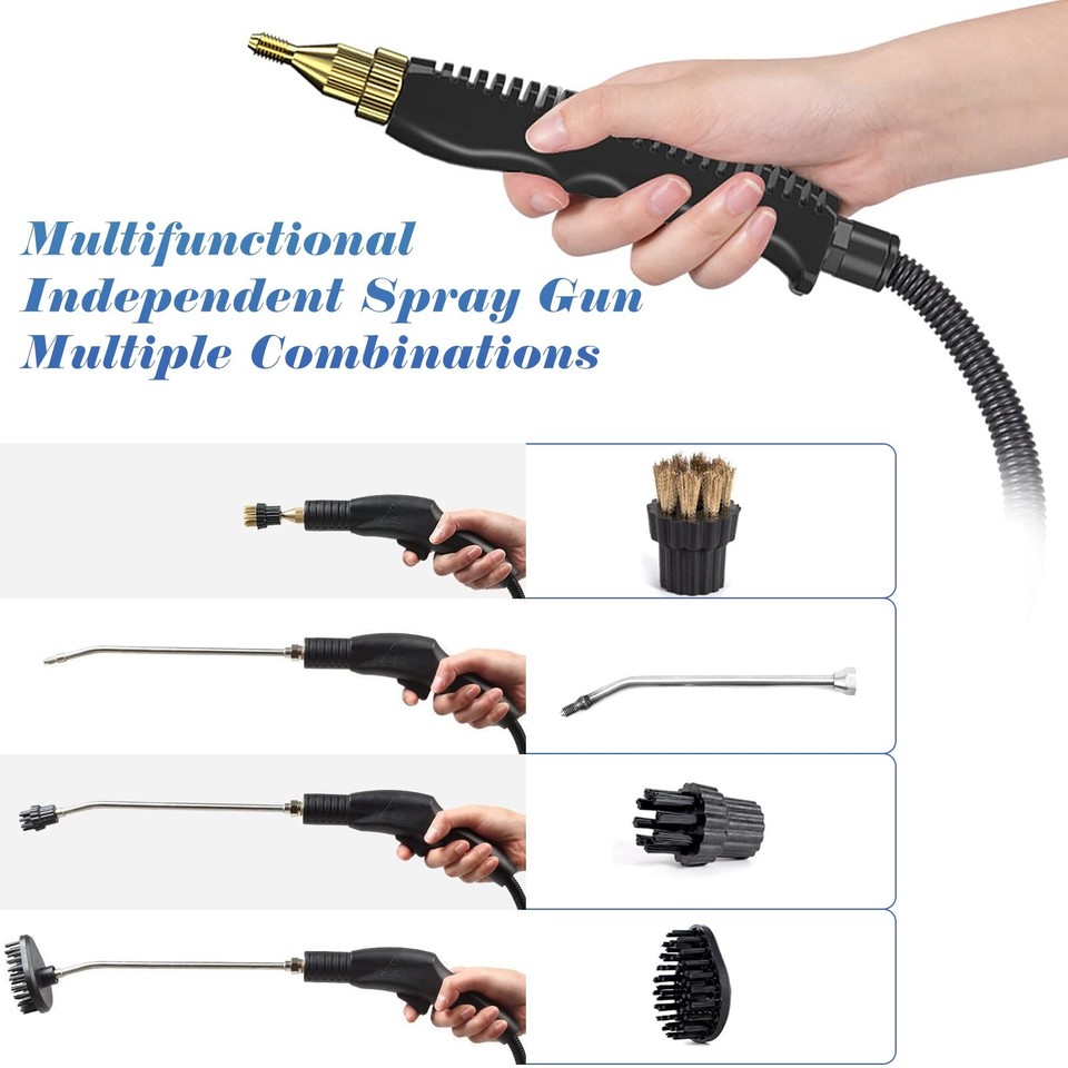 Steam Cleaner, 2500W High Pressure Steam Cleaner for Cleaning, 1.2L ...