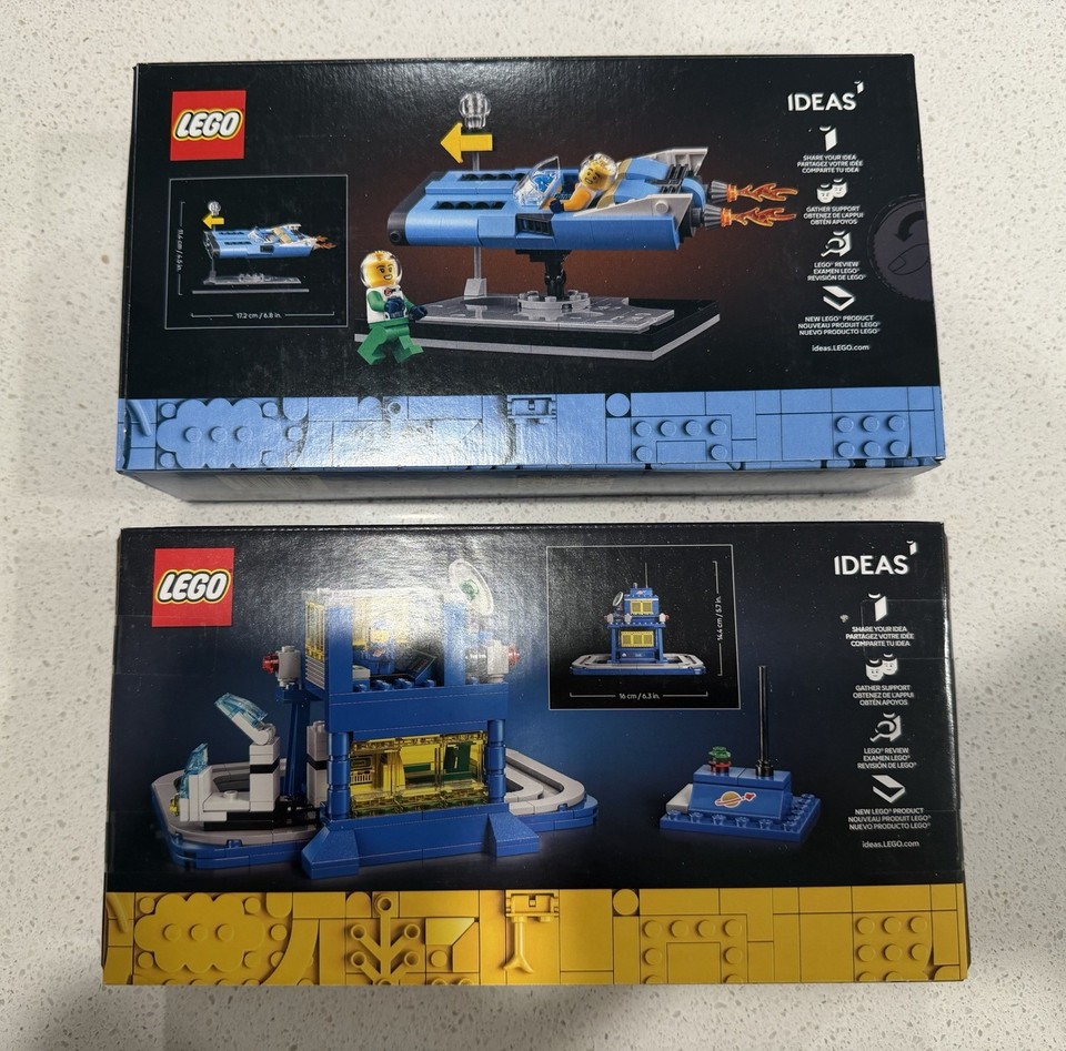 LEGO 40789 Ideas Flying Moon Car & 40786 Micro Command Center Sealed ...