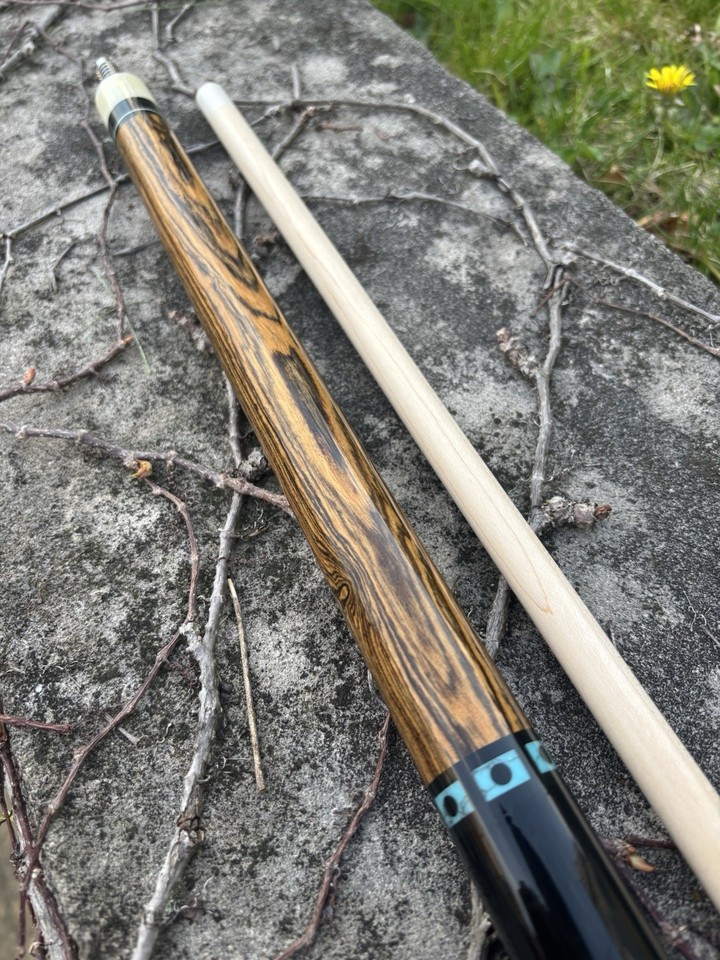 Brand New Wrapless Giuli Pool Cue With Turquoise Inlays , 3/8 X 10 Pin ...