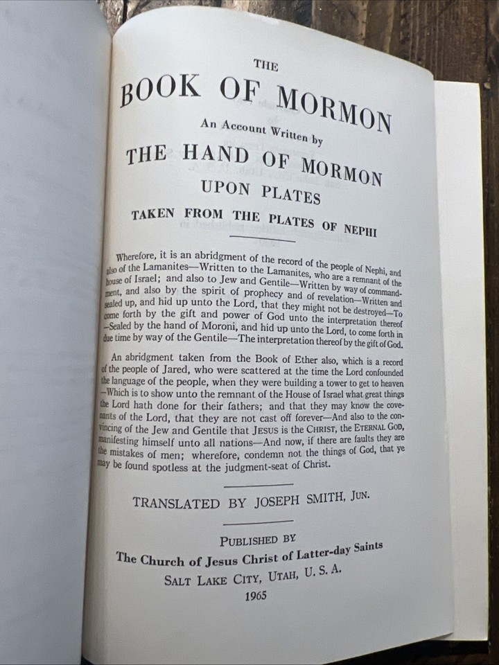 1965 Hardcover LDS Triple Combination Scriptures Clean Pages! | eBay