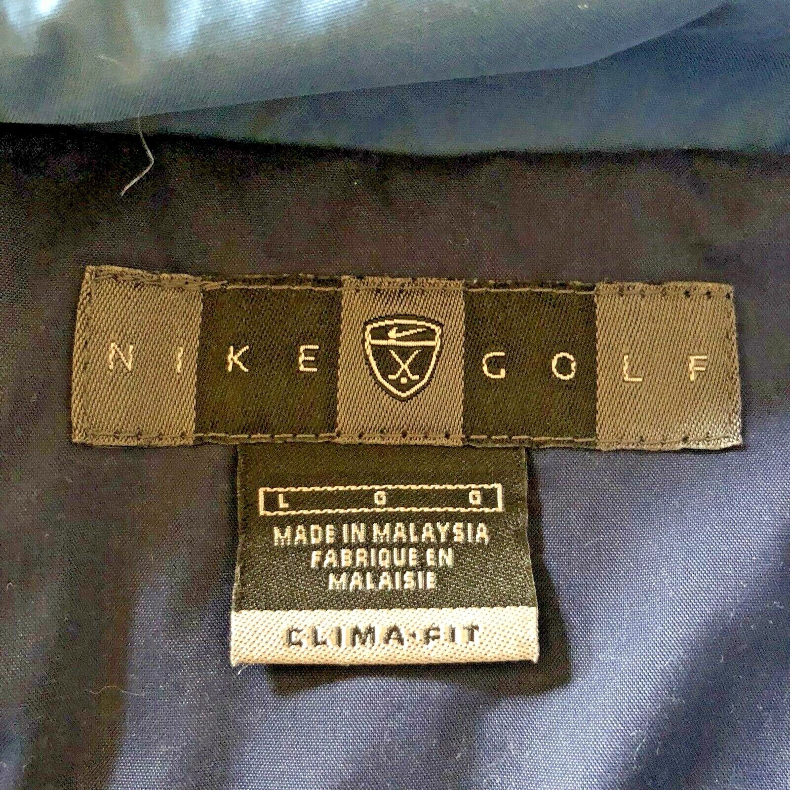 Nike Golf Clima-fit Men's Large Blue Jacket - Safeway Classic ...
