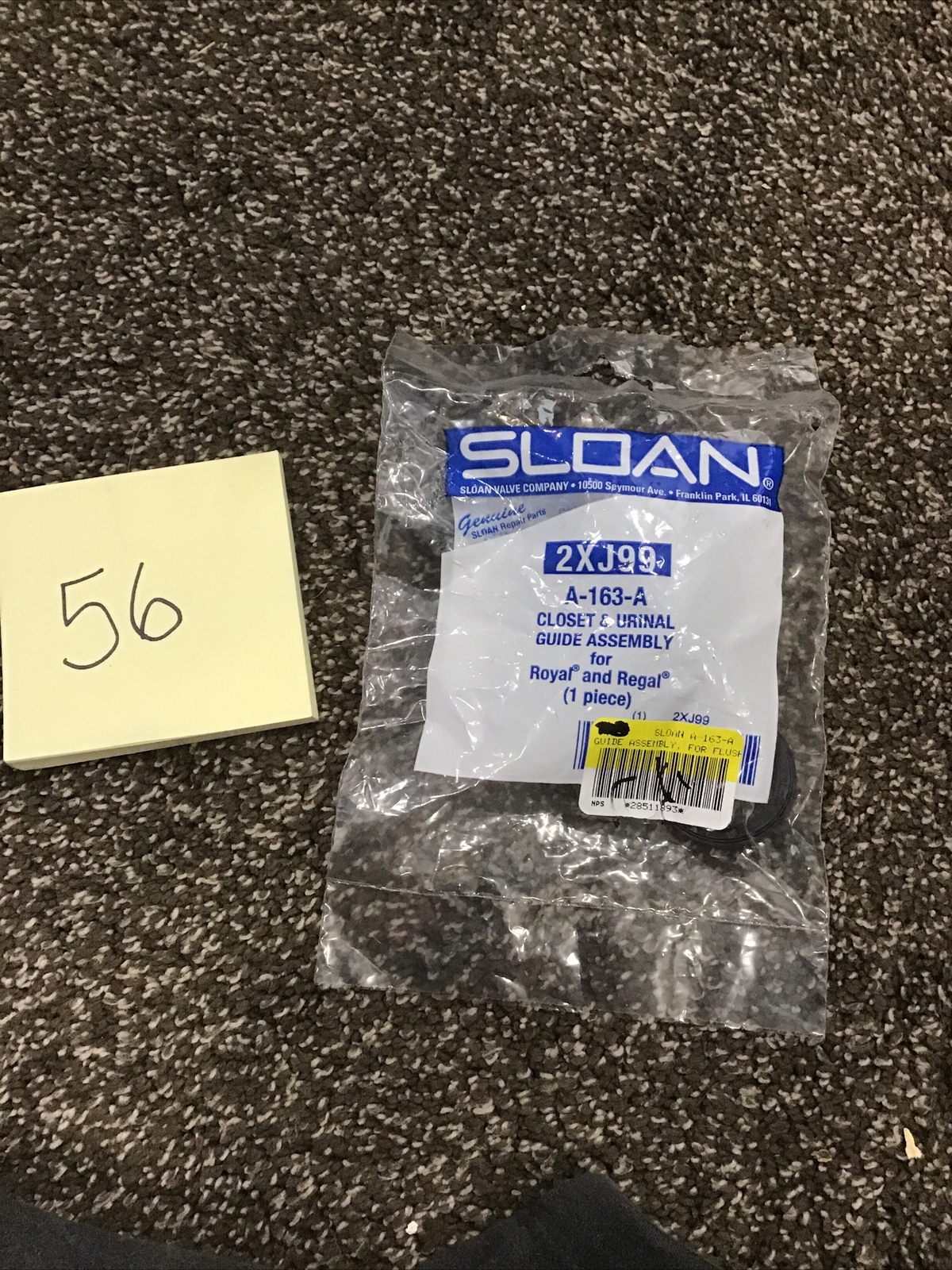 SLOAN A 163 A CLOSET URINAL GUIDE ASSEMBLY A-163-A NEW IN PACKAGE | eBay