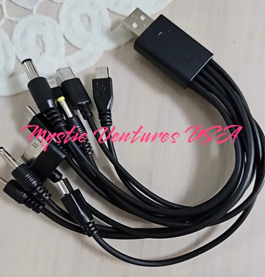 10 In 1 Micro USB Multi-Cable Charger Charging Cable For Mobile Phone ...