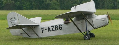 Taupin SFCA France Sports Light Airplane Wood Model Replica Large Free ...