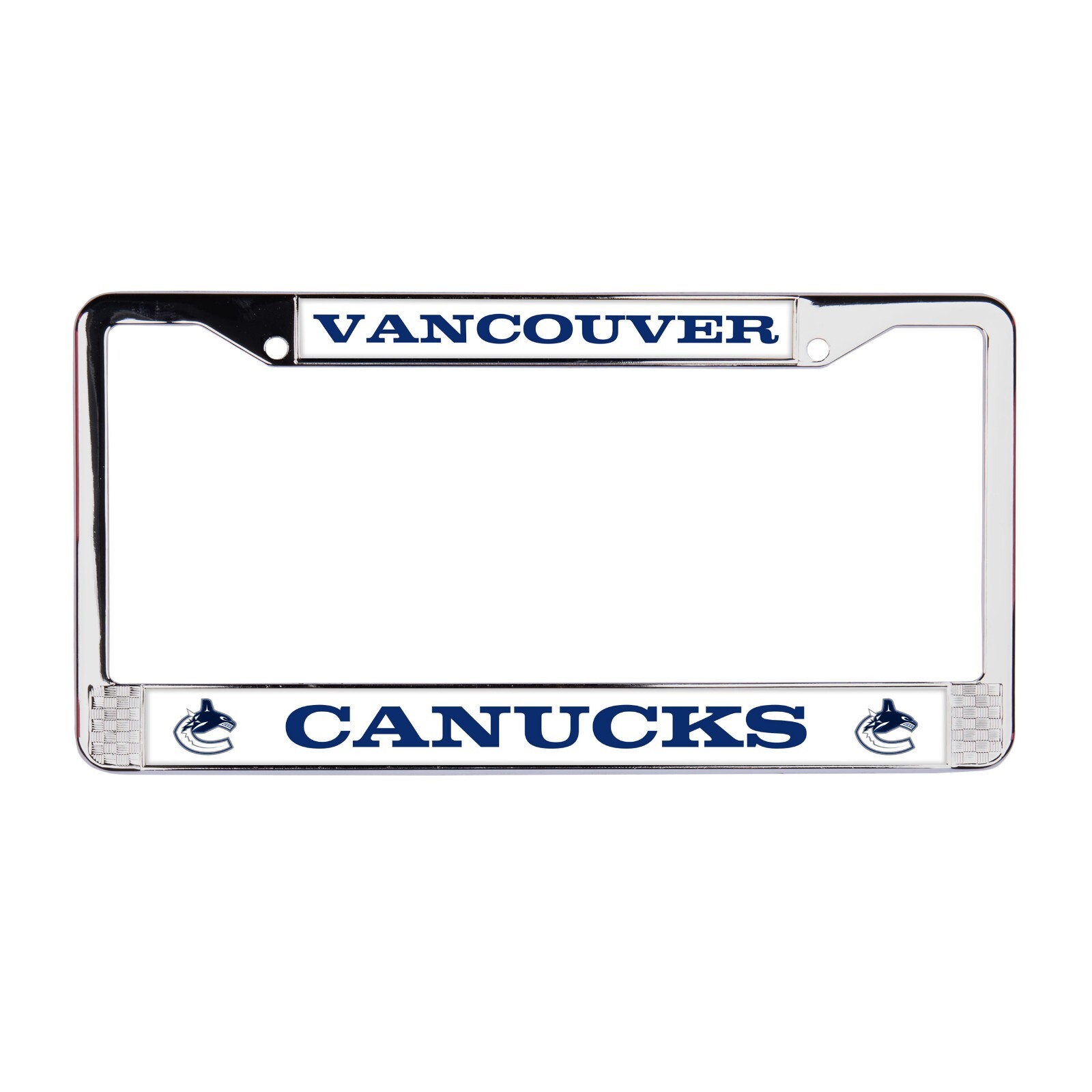 Vancouver Canucks NHL 3D Polyurethane Domed Chrome License Plate Frame ...
