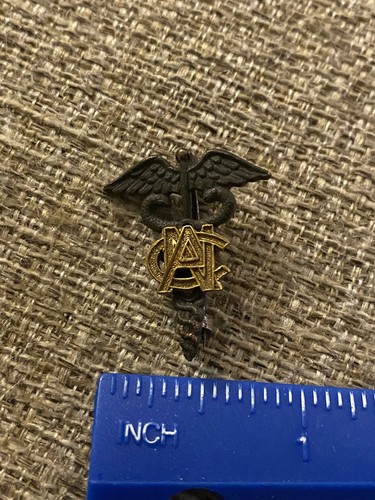 WWI US Army Medical Nurse Corps ANC Officers Uniform Collar Device Pin ...