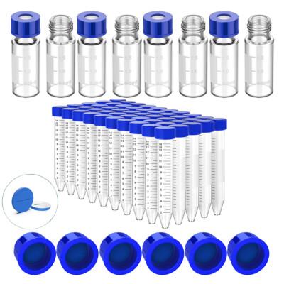 MS@ 15mL Centrifuge Tubes, 2mL Autosampler Sample Vials, Screw Caps ...