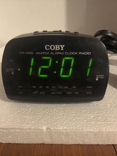 COBY AM/FM Alarm Clock Radio CR-A68 - Working - Preowned | eBay