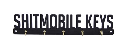 Shitmobile Keys Funny Key Rack Hanger Holder Entryway Organizer Decor ...