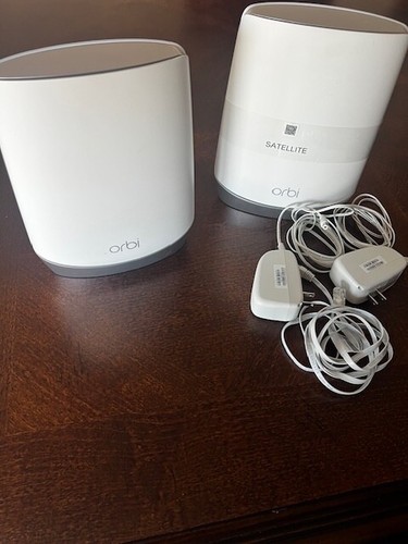 NETGEAR ORBI RBR750 AX4200 TRI-BAND MESH WiFi 6 ROUTER WITH RBS750 ...