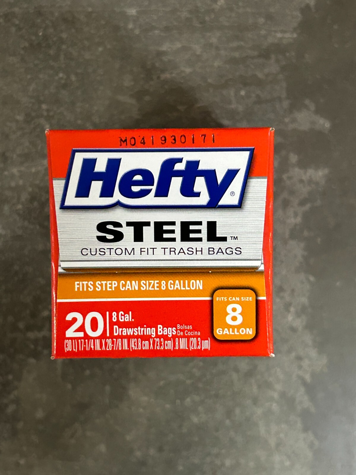 3 Boxes Hefty Steel Custom Fit Trash Bags 8 Gal Fits Step Can Size 20 ...