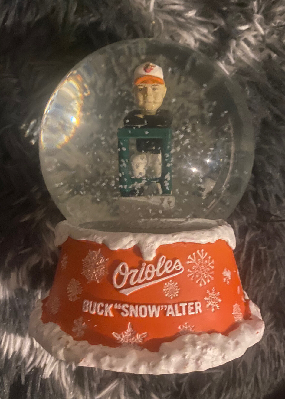 2018 MLB Baltimore Orioles Buck “Snow” Alter Showalter Baseball Snow ...