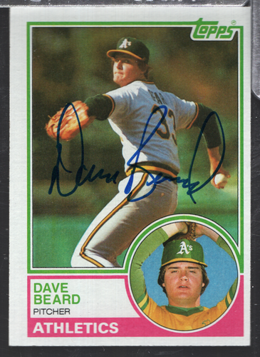 Dave Beard Athletics Autographed 1983 Topps #102 w/COA 110923NPCD214 | eBay
