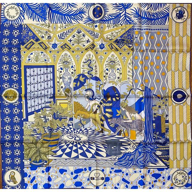 Hermes Scarf La Danse des Amazones 90 cm Silk blue Carre Hermes Scarf La Danse des Amazones 90 cm Silk blue Carre