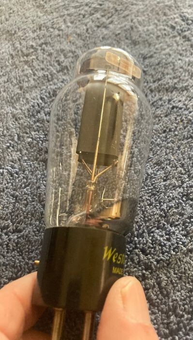 1956 WESTERN ELECTRIC 274A RECTIFIER VACUUM TUBE, SHOWN TESTING ON KS ...