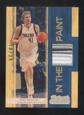 2007 TOPPS Dirk Nowitzki GAME WORN ALL STAR PATCH JERSEY #D 18/25 HOF ...