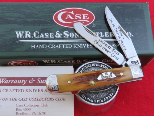 Case XX Tiny Trapper Knife 2008 Caramel Vintage Bone Shepherd Hills AAA+ MIB NR | eBay