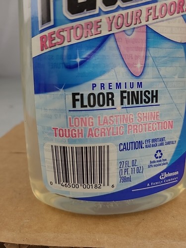FUTURE Shine Premium Floor Finish 27 Oz Johnson VINTAGE * Dented | eBay
