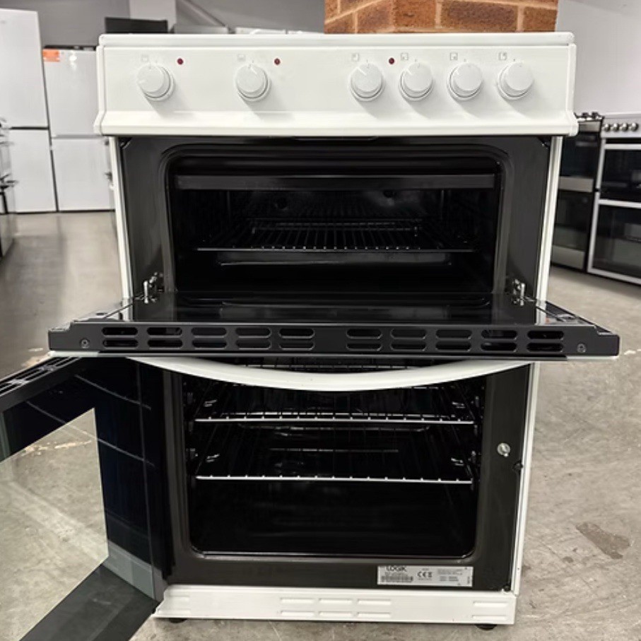 (397) Logik 60cm Ceramic Hob Electric Cooker - LFTC60W12 | eBay UK