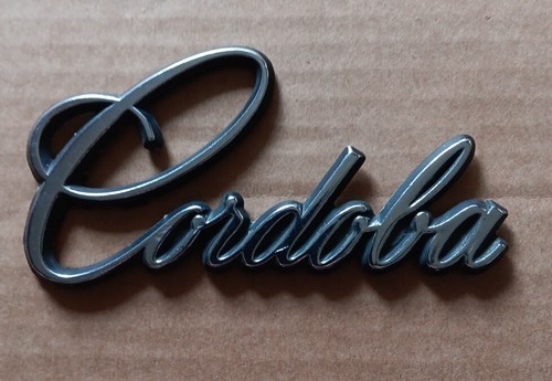 Chrysler Cordoba Emblem Original 1975 - 1983 Badge Nameplate Nice | eBay