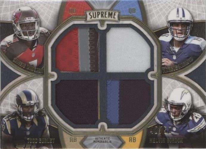 2015 Topps Supreme - Rookie Quad Combos Patches Jameis Winston, Marcus ...