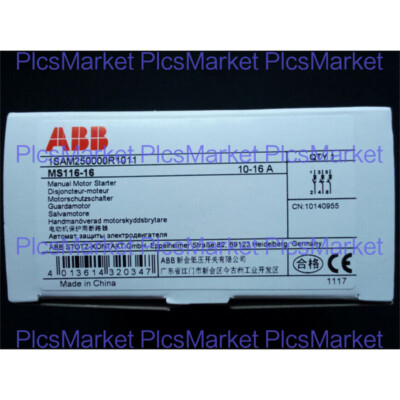 One new Abb Manual Motor Starter MS116-16 10-16A ONE Year Warranty | eBay