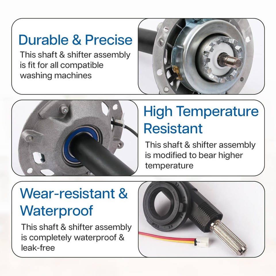 GARP WH38X10019 Shaft and Tube Assembly for Washing Machines Compatible ...