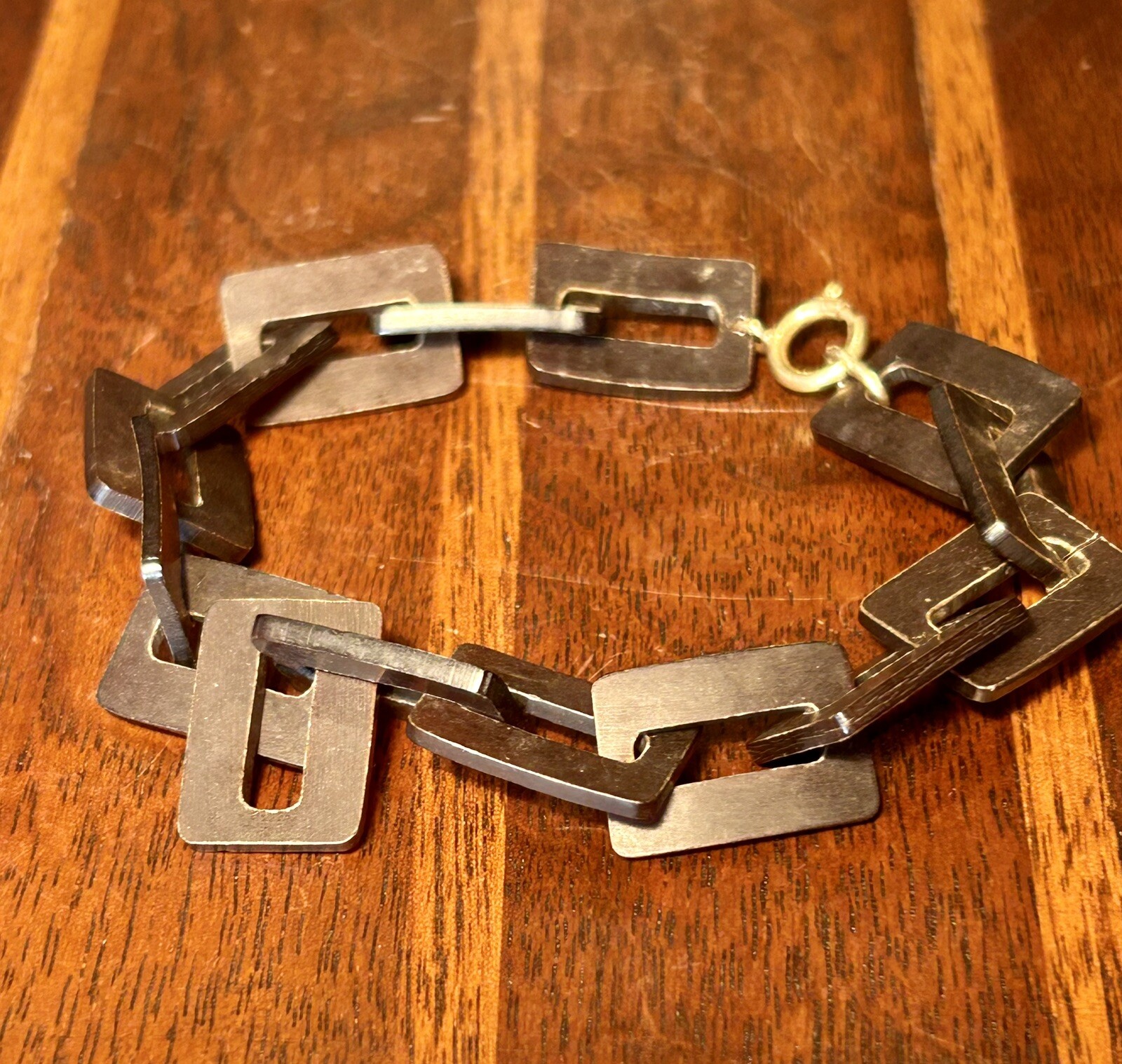 Antique Gutta Percha Chain Link Bracelet Mourning Jew… - Gem