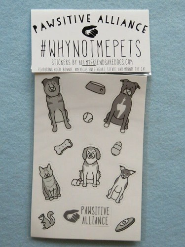 12 Animal Autocollants : Pawsitive Alliance Chiens, Chat, & Jouets ...