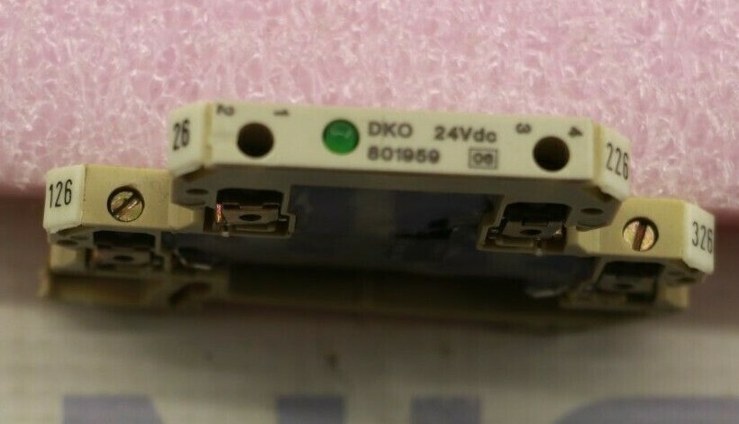 WEIDMULLER 801959 DKO 24V OPTOCOUPLER CURRENT INDICATOR TERMINAL BLOCK ...