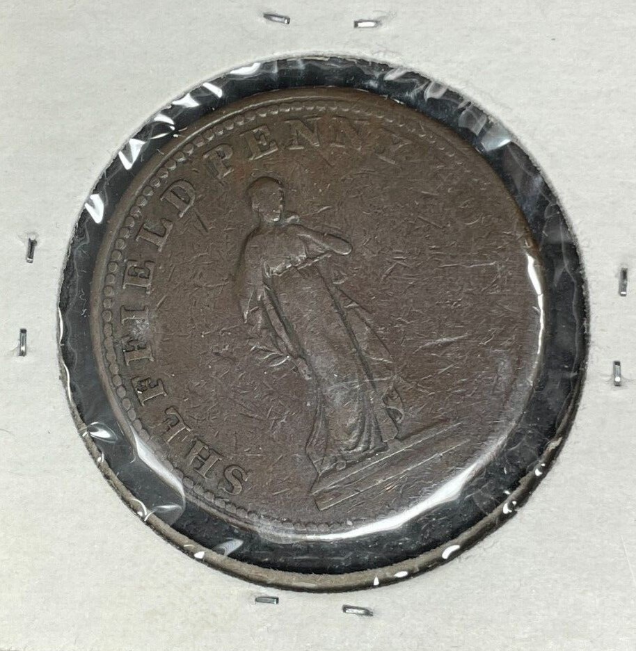 1813 OVERSEERS OF THE POOR ~ SHEFFIELD PENNY TOKEN ~ VF ~NICE TOKEN~ | eBay