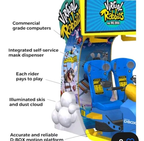 LAI Games Virtual Rabbids Big Ride VR Arcade Motion Ride Game ...