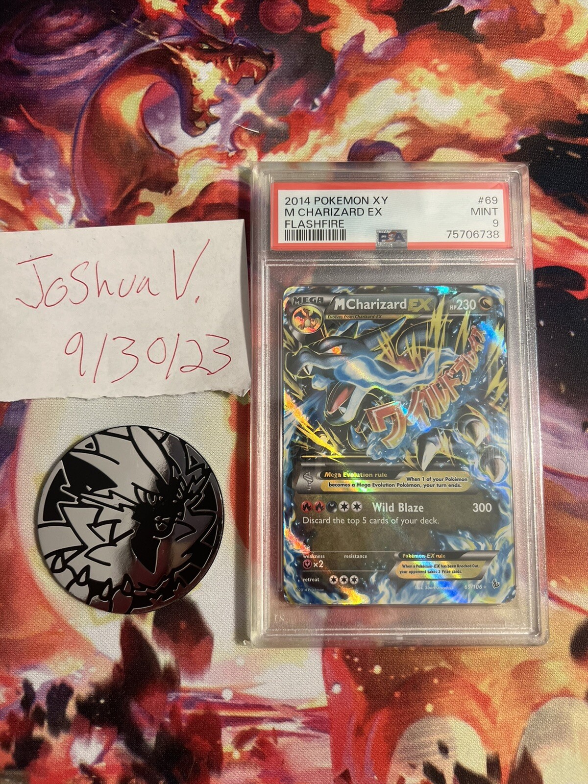 PSA 9 2014 Pokemon XY Flashfire Mega M. Charizard EX 69/106 MINT | eBay