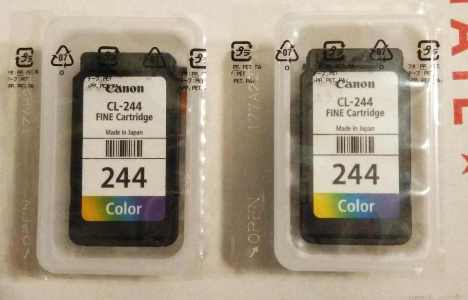 CANON Ink COLOR Cartridge Genuine CL-244 in Bulk Packaging for PIXMA ...
