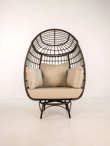 Egg Chair Wicker Relaxing Indoor Outdoor Pod Seat Garden | eBay Australia