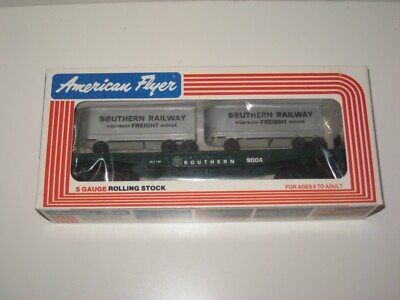 American Flyer S Gauge Southern Railway Flat Car & Vans 4-9004 Item # ...