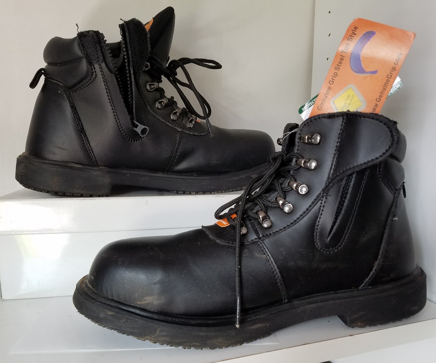 Genuine Grip Footwear Slip-Resistant Steel Toe Work B… - Gem