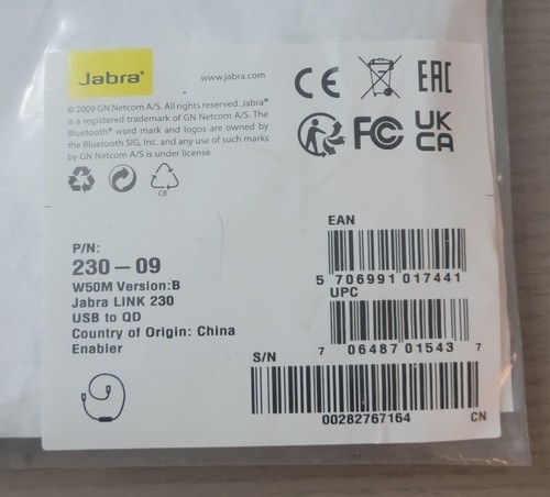 Jabra LINK 230 - headset adapter - USB for sale online | eBay