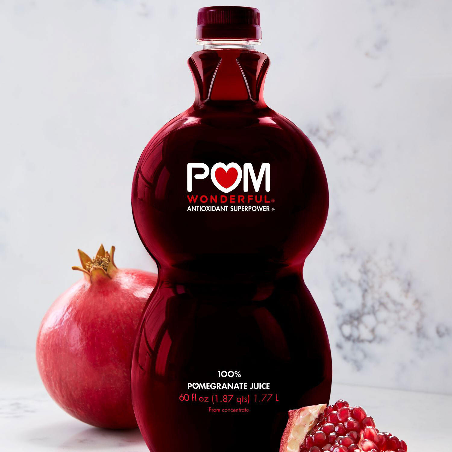4 Bottles 60oz./Bottle POM Wonderful 100% Pomegranate Juice | eBay