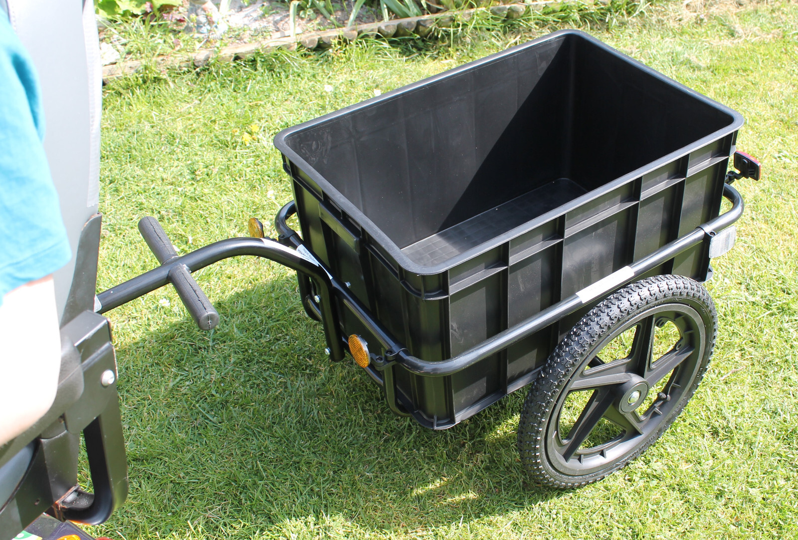 Mobility Scooter Cargo Trailer/Box with Removable Rain Cover Pneumatic ...