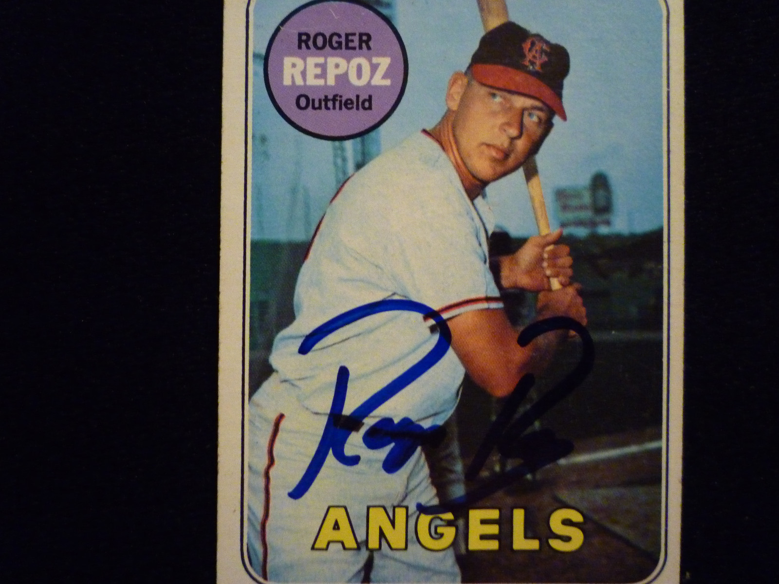 ROGER REPOZ 1969 TOPPS SIGNED AUTOGRAPHED CARD #103 ANGELS | eBay