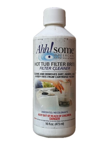 Ahh-Some Hot Tub & Pool Cartridge Filter Cleaner Brite 16oz | eBay