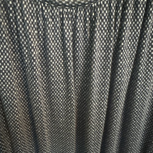 Michael Kors Size M Blue Patterned Elastic Sleeves And Hem Shirt | eBay