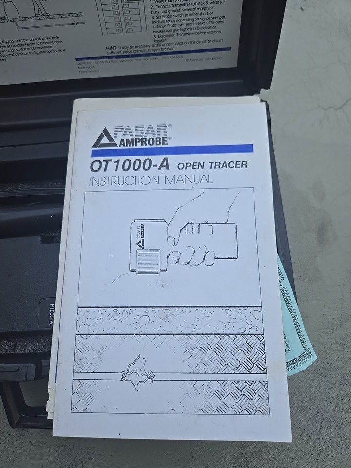 Pasar Amprobe OT1000 Open Tracer with Case And Manual | eBay