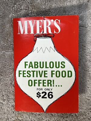 VINTAGE MYER BROCHURE FLYER 1969 ADVERTISE SHOP RETRO FASHION CHRISTMAS ...