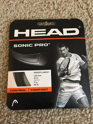 HEAD Sonic Pro Tennis Black Strings | eBay