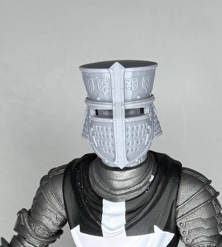 Sir Roland Stormrider crusader knight helmet and head plug - mythic ...