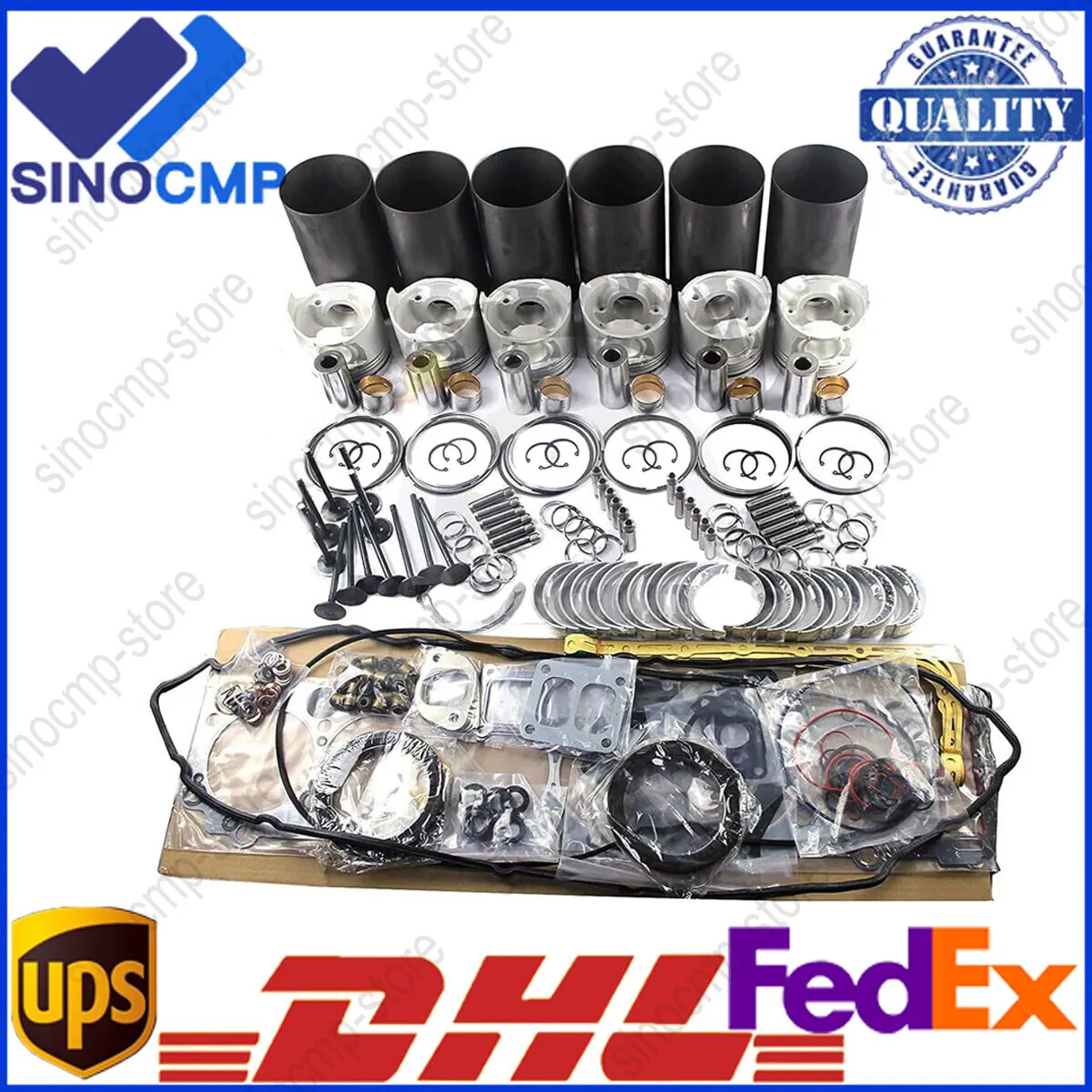 FD6 FD6T Engine Overhaul Rebuild Kit For Nissan Engine CM80 CMA81 CM90 ...